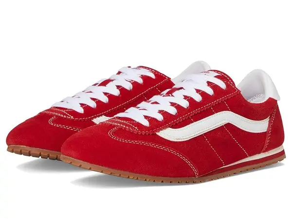 VANS Low-top Suede Athletic Sneakers - Red