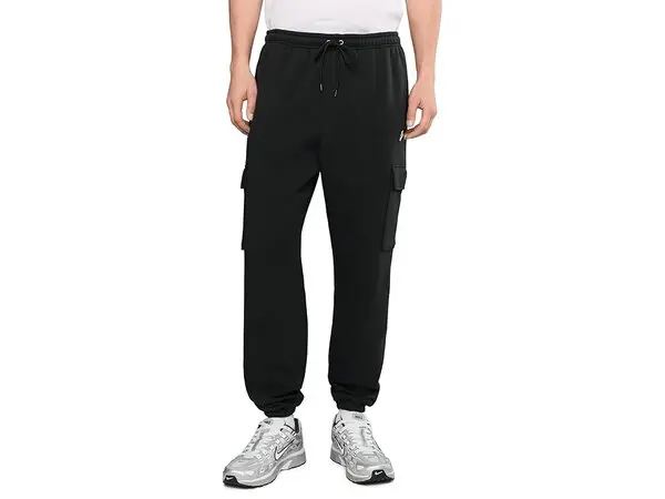 Nike Club Fleece Cargo Pants Workout Dark Grey Heather/light Smoke Grey/white - Black