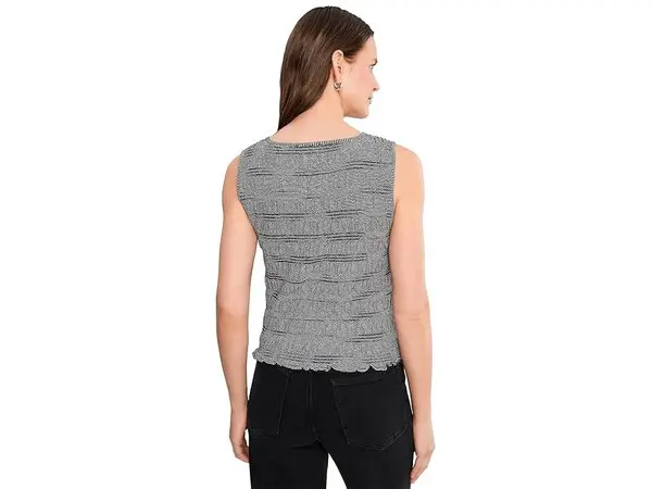 Madewell Sachi Smocked Tank Striped - Black