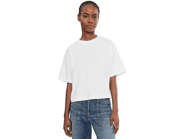Madewell Boxy Crop Tee In Cotton Jersey