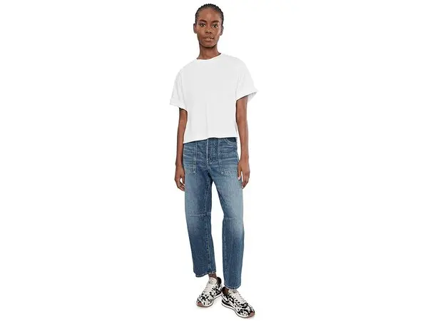 Madewell Boxy Crop Tee In Cotton Jersey
