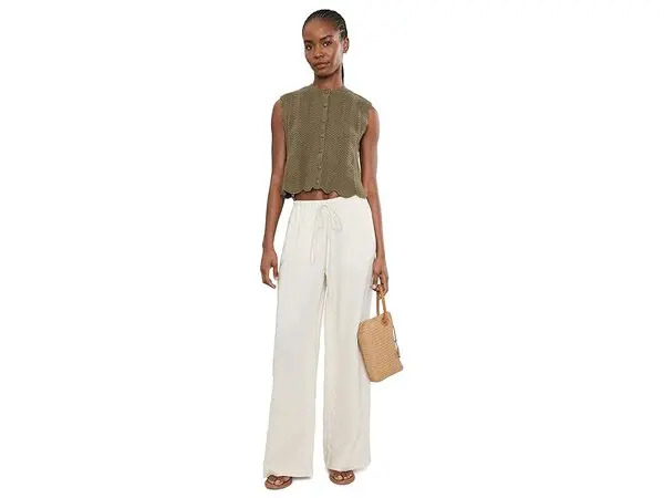 Madewell Kim Wavy Stitch Button Shell Vest