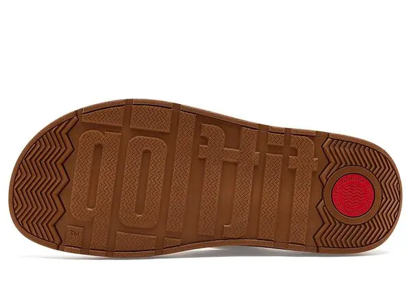 Fitflop Gen-ff Buckle Leather Toe-post Wedge Sandals - Tan