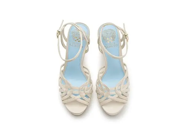 Vince Camuto Samlee Strappy Platform High Heel Sandals - Bone
