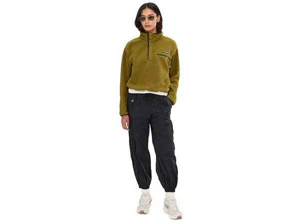 Columbia Cropped 1/2 Snap Fleece - Green