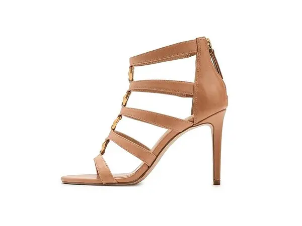 Vince Camuto Azelie Caged Stiletto Sandals - Brown
