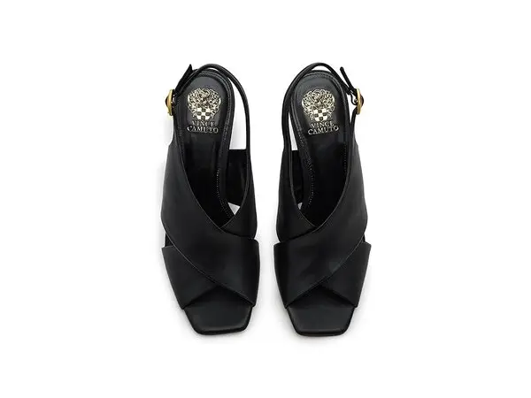 Vince Camuto Ameira Criss-cross Wedge Sandals - Black