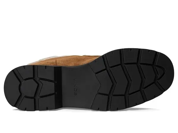 Vince Sierra Lace-up Suede Boots With Shearling Lining