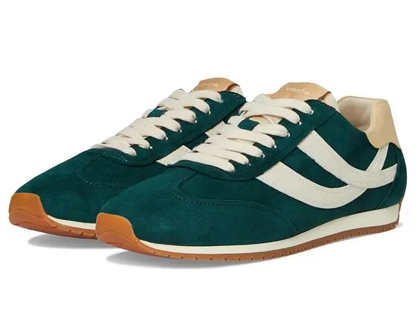 Vince Oasis Runner-w Suede Lace-up Sneakers - Bone