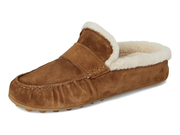 Vince Berkley Shearling Mule Clogs - Tan