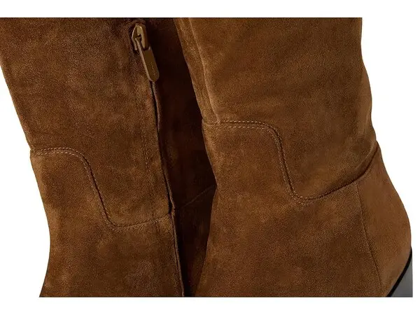 Vince Andes Suede Zip Tall Boots - Tan
