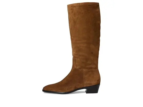 Vince Andes Suede Zip Tall Boots - Tan
