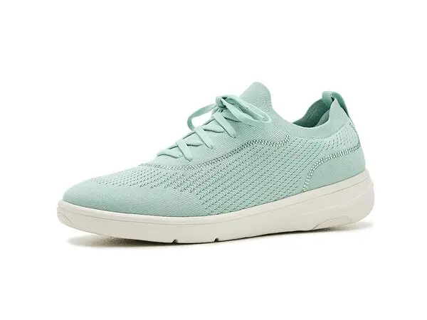 Fitflop Super-q Crystal-trim Knit Slip-on Laced Sneakers - Blue