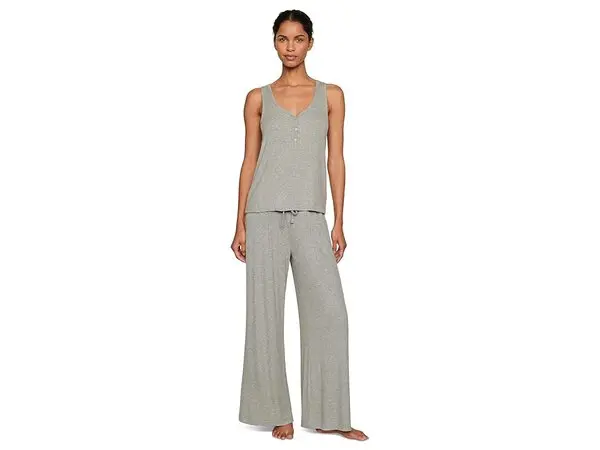 Eberjey Dream Rib V-neck Tank Pajama - Gray