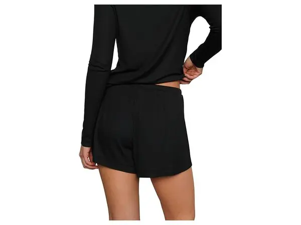 Eberjey Dream Rib Relaxed Shorts Pajama - Black