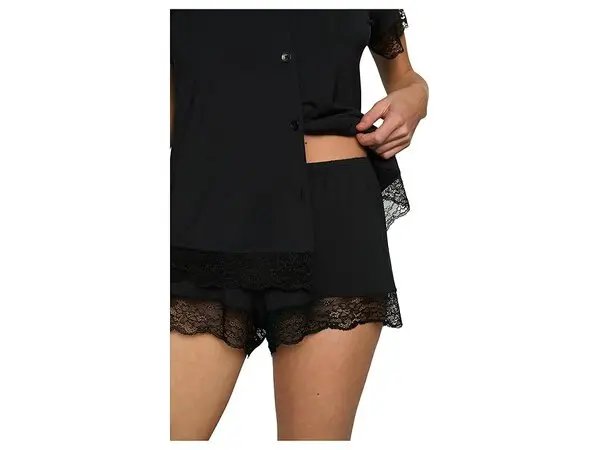 Eberjey Malou Short Pj Pajama - Black