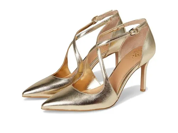Vince Camuto Noreta High Heel Pump Shoes - Gold