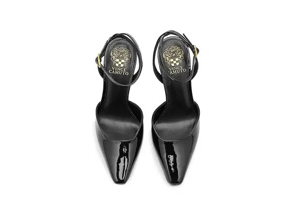 Vince Camuto Galees Ankle Strap Pump Shoes - Black