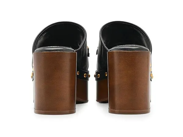 Vince Camuto Studded Platform Clogs - Black