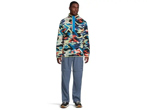 Columbia Printed Half Snap Fleece Jacket - Blue
