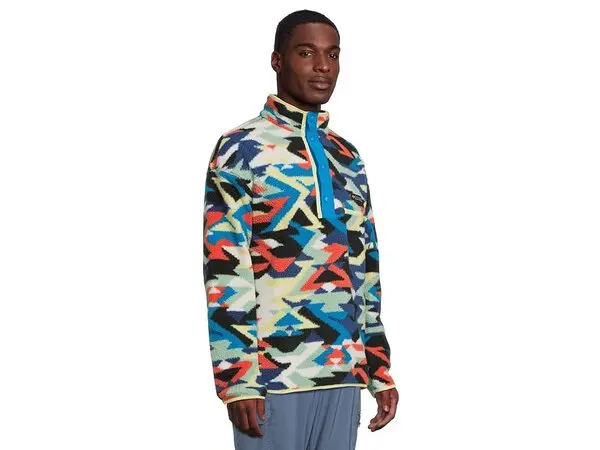 Columbia Printed Half Snap Fleece Jacket - Blue
