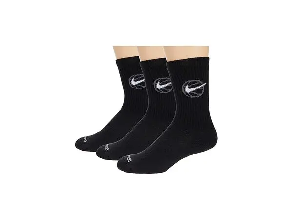 Nike Crew Socks 3-pair Pack - Black