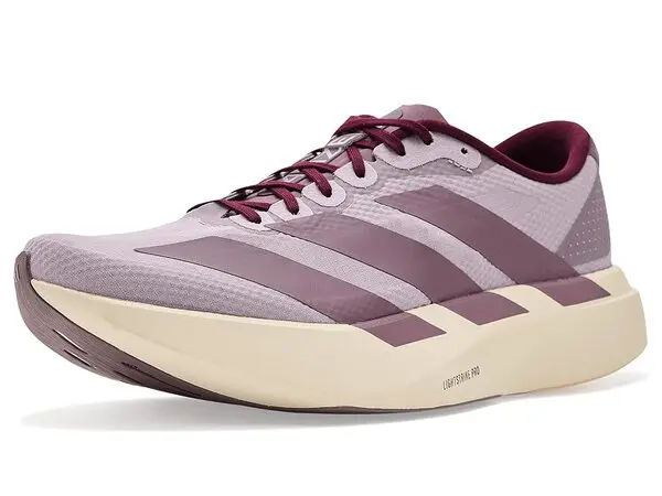 Adidas Adizero Evo Sl Running Shoes - Preloved Fig/shadow Fig/maroon