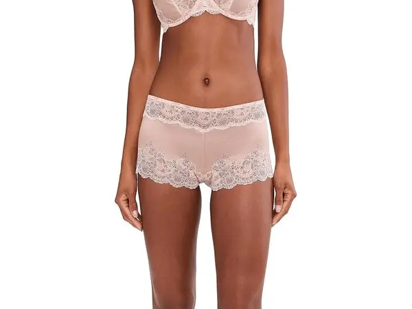 Wacoal Modern Affair Boyshort Panty Underwear Underwear Rose Dust Angel Wing - Pink