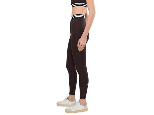 Splits59 Bailey High-waist Active Rib 7/8 Leggings - Brown