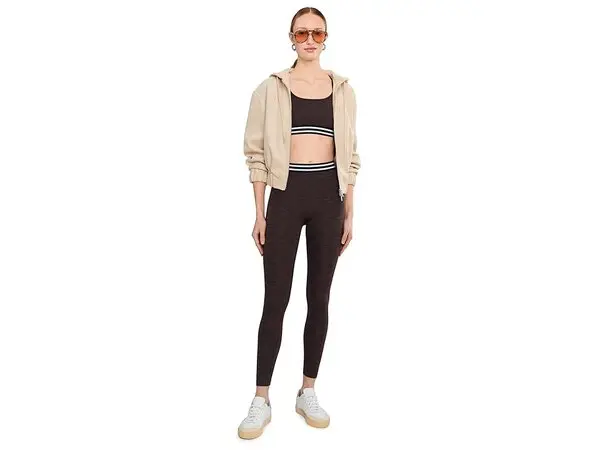Splits59 Bailey High-waist Active Rib 7/8 Leggings - Brown