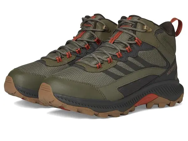 Merrell Speed Strike 2 Mid Waterproof Athletic Shoes - Olive
