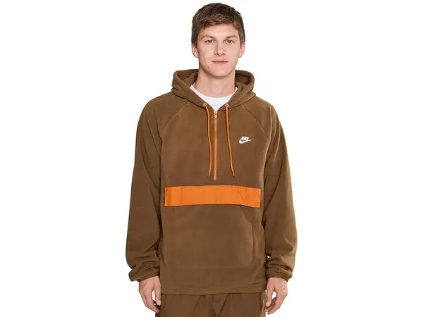 Nike Club Winter Top Fleece Pullover - Orange
