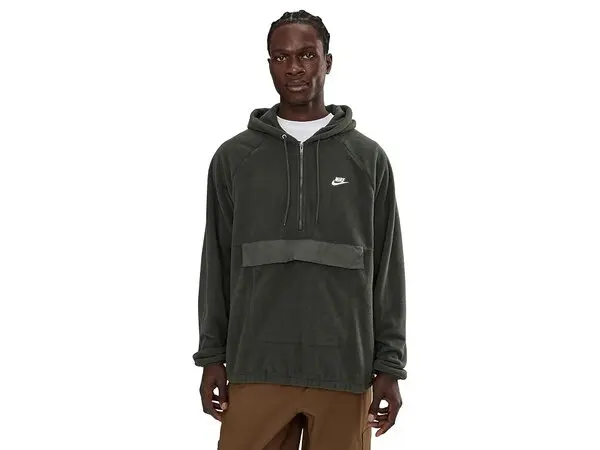 Nike Club Fleece Half-zip Pullover - Sequoia/white