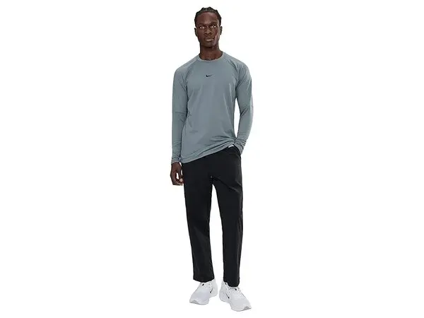 Nike Pro Warm Long Sleeve Crew Top - Gray