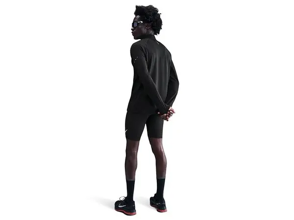 Nike Thermo-fit Repel Winterized Stride Half-zip Workout Top - Black