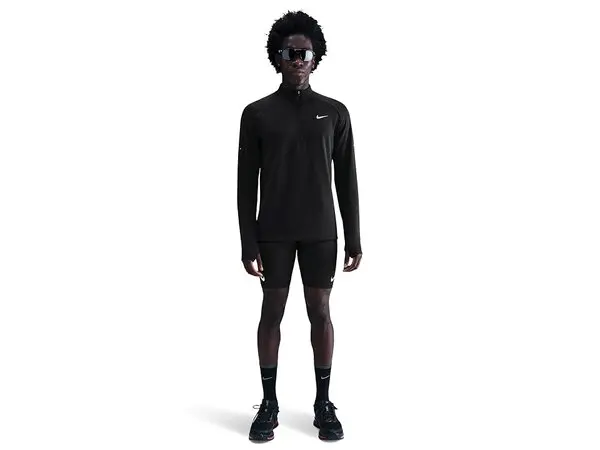 Nike Therma-fit Repel Winterized Half-zip Running Top - Black/reflective Silver