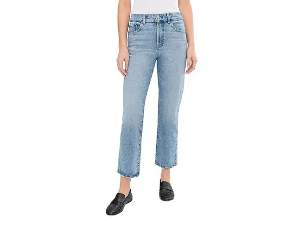 Madewell Sh Longline Straight Jeans In Raebrook Wash
