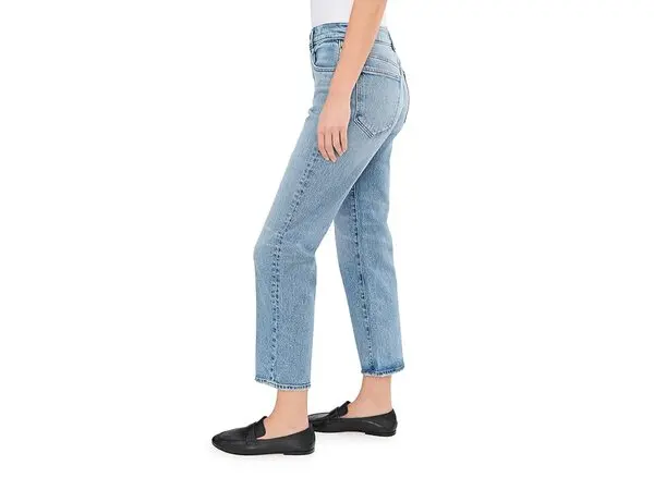 Madewell Sh Longline Straight Jeans In Raebrook Wash