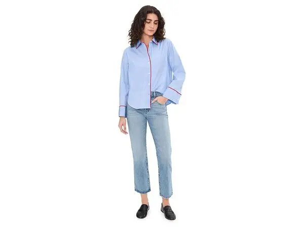 Madewell Sh Longline Straight Jeans In Raebrook Wash