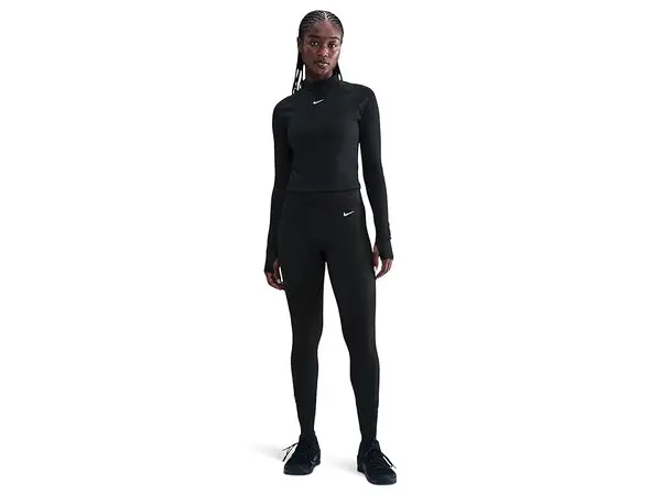 Nike Pro Dri-fit Warm Long Sleeve Graphic Top - Black