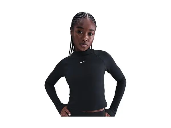 Nike Pro Dri-fit Warm Long Sleeve Graphic Top - Black