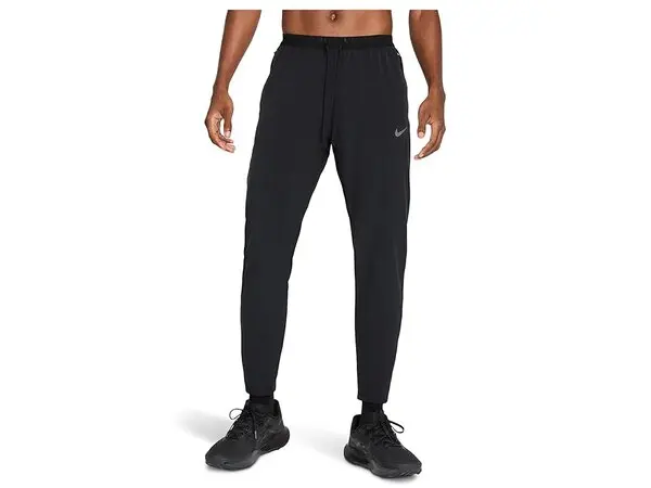 Nike Stride Dri-fit Woven Running Pants Workout Smoke Grey/reflective Silver - Black