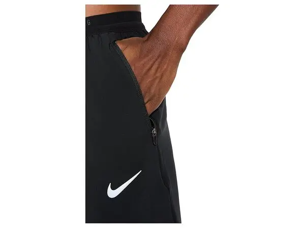Nike Stride Dri-fit Woven Running Pants Workout Smoke Grey/reflective Silver - Black