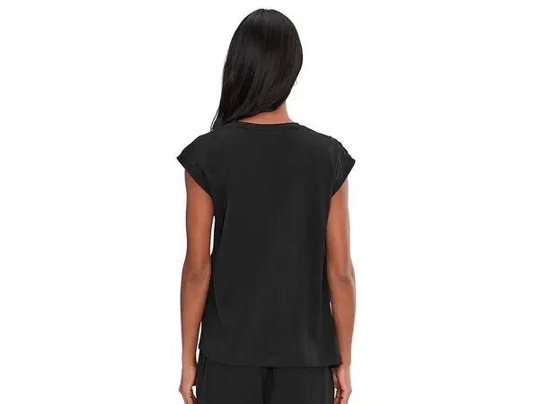 Vince Relaxed Short Sleeve Drape Top
