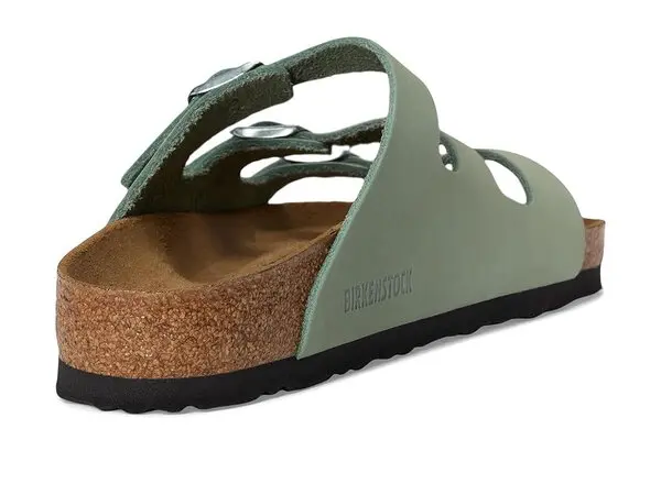BIRKENSTOCK Florida Nubuck Triple-strap Sandals - Gray