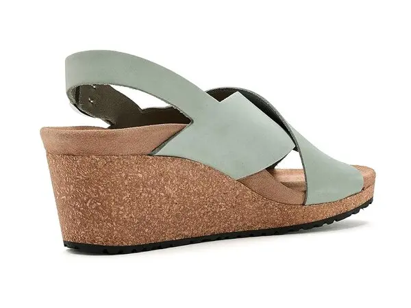 BIRKENSTOCK Papillio Samira Wedge Nubuck Leather Dress Sandals - Gray