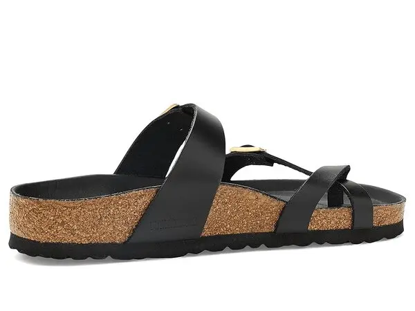 BIRKENSTOCK Mayari Dressy Leather Sandals - Black