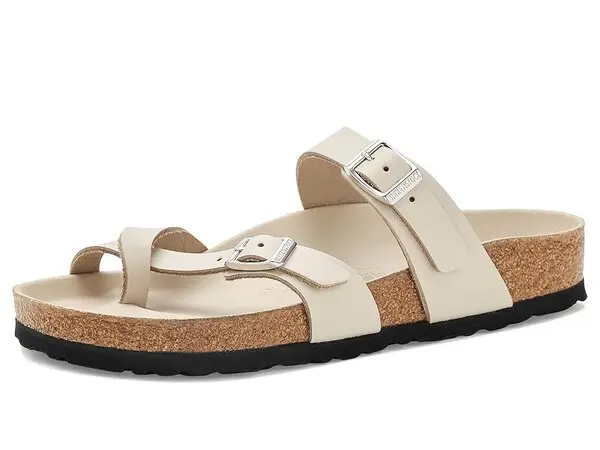 BIRKENSTOCK Mayari Dressy Leather Sandals - White