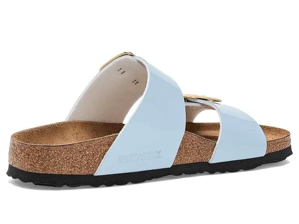 BIRKENSTOCK Sydney Luxe Buckle Patent Sandals - Blue