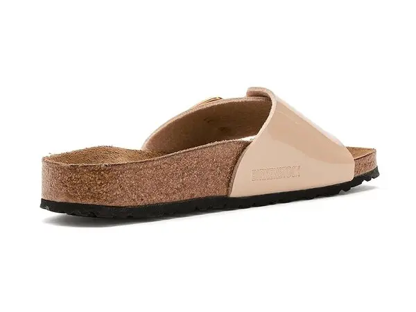 BIRKENSTOCK Catalina Luxe Buckle Patent Sandals - Bone